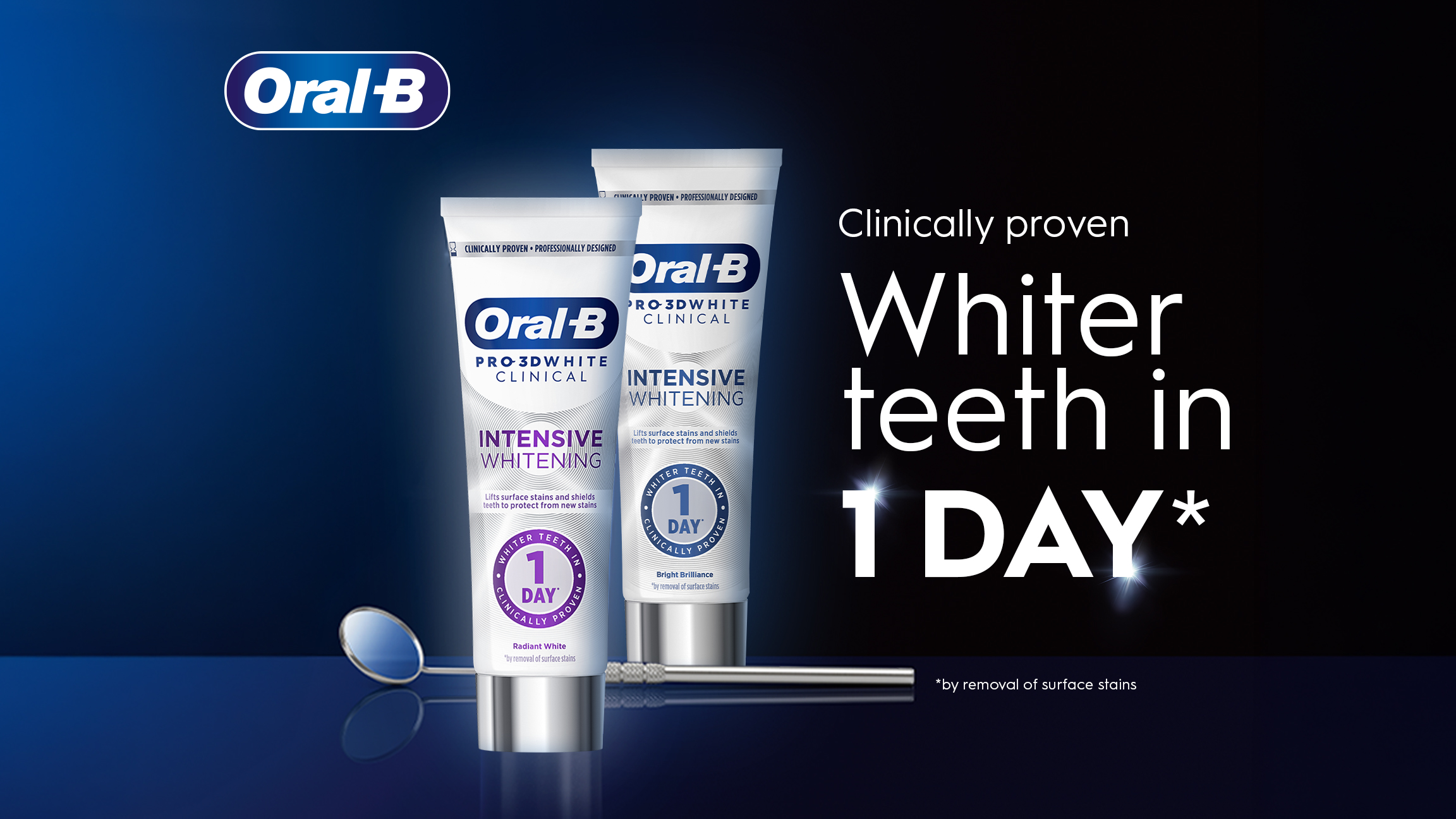 Want clinically proven whiter teeth in just one day*? - Oral-B ...